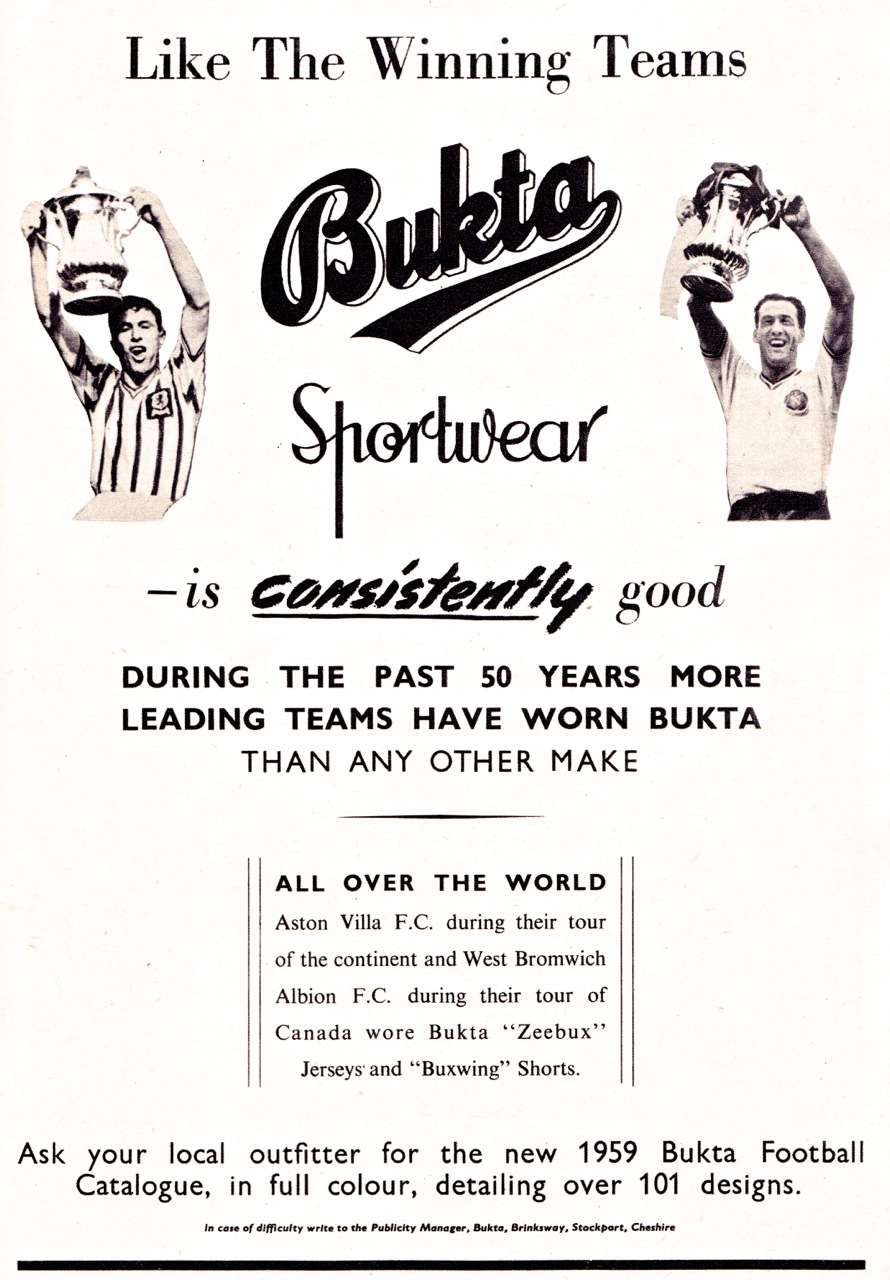 Bukta Football Shirts 1958-67 – Beyond The Last Man