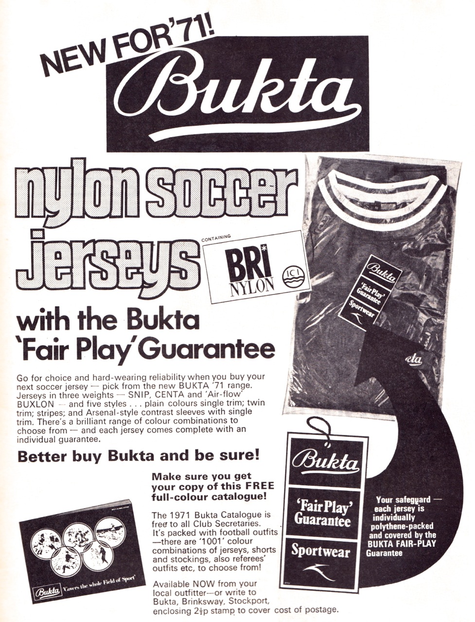 Bukta Football Shirts 1968-72 – Beyond The Last Man
