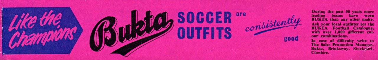 Bukta Football Shirts 1958-67 – Beyond The Last Man