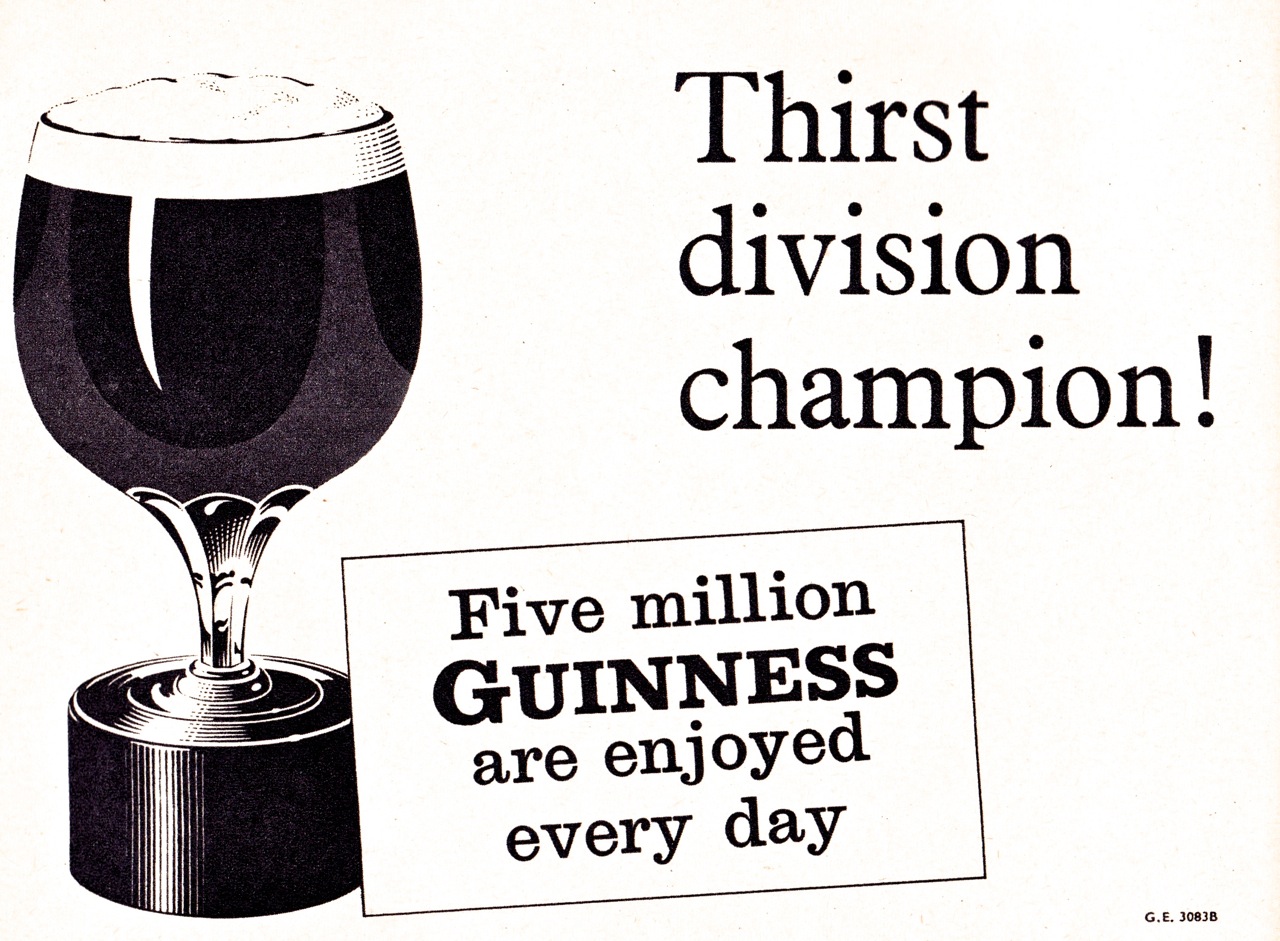 Guinness Football Adverts 1957-64 – Beyond The Last Man