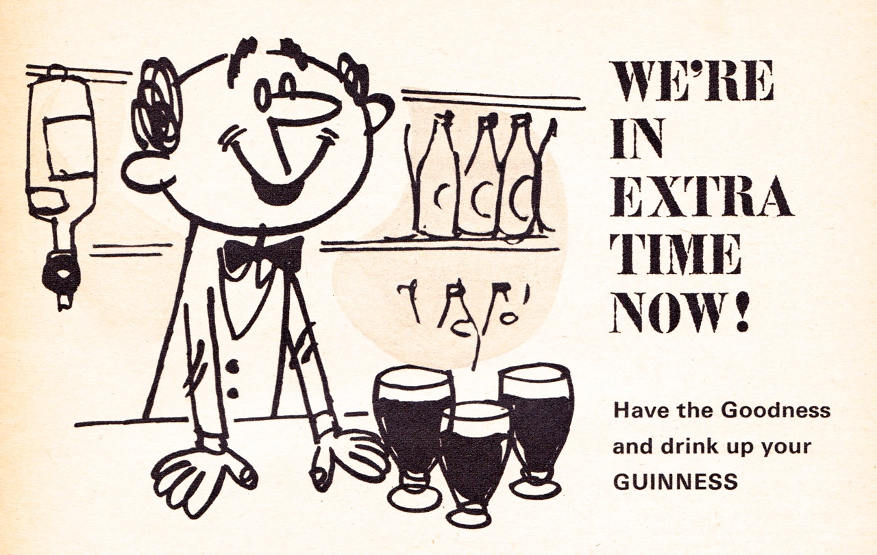 Guinness Football Adverts 1957-64 – Beyond The Last Man