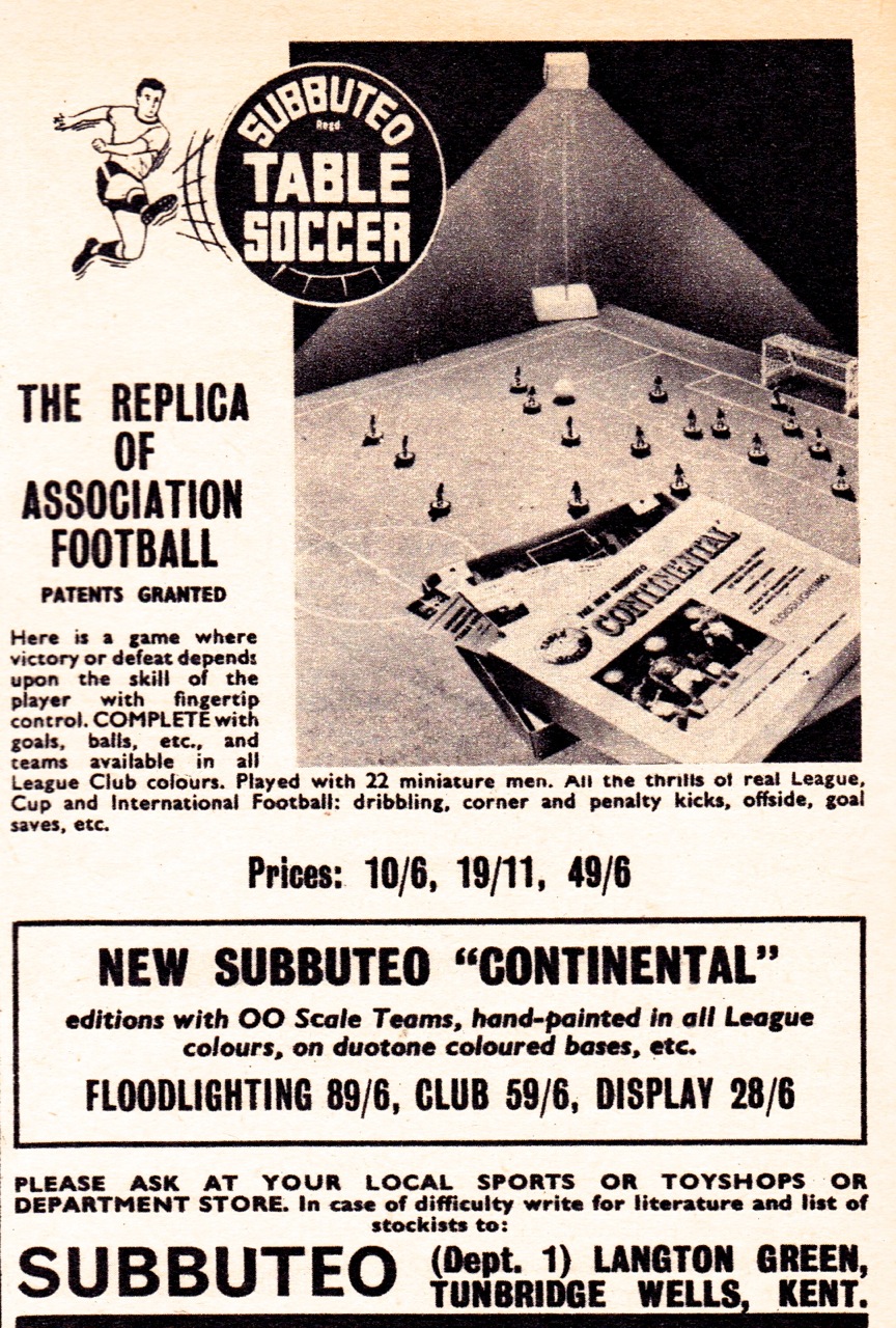 Subbuteo 1951-73 – Beyond The Last Man