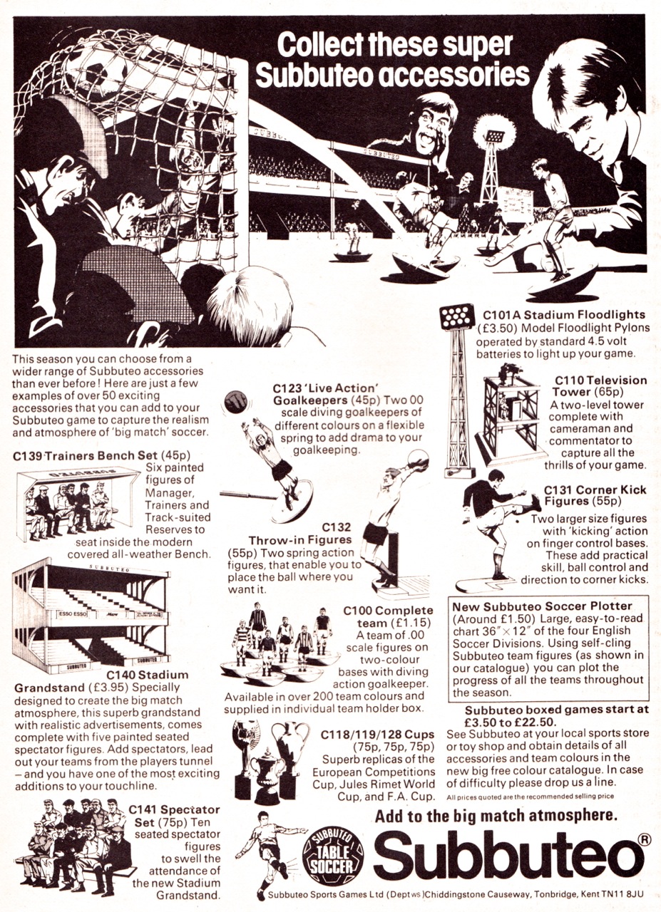 Subbuteo 1951-73 – Beyond The Last Man