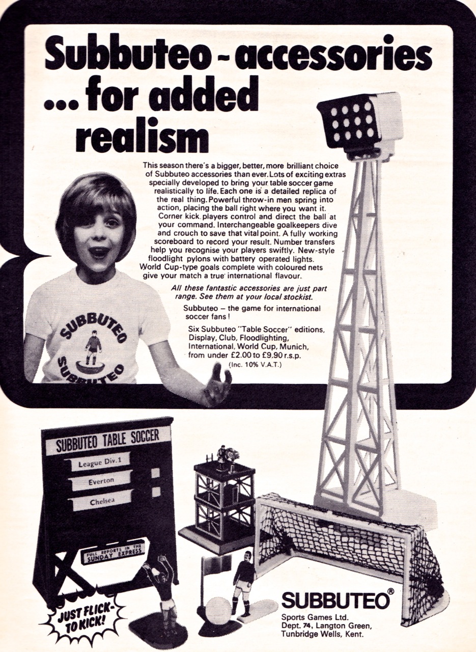 Subbuteo 1974-76 – Beyond The Last Man