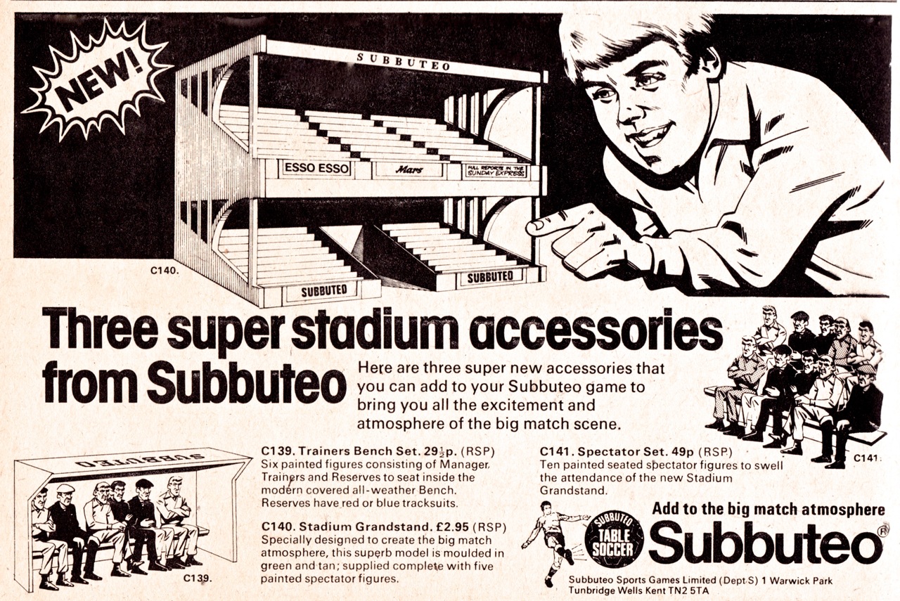 Subbuteo 1974-76 – Beyond The Last Man