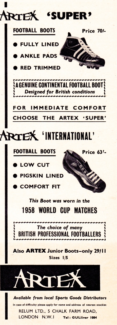 Retro Football Boots 1951-60 – Beyond The Last Man