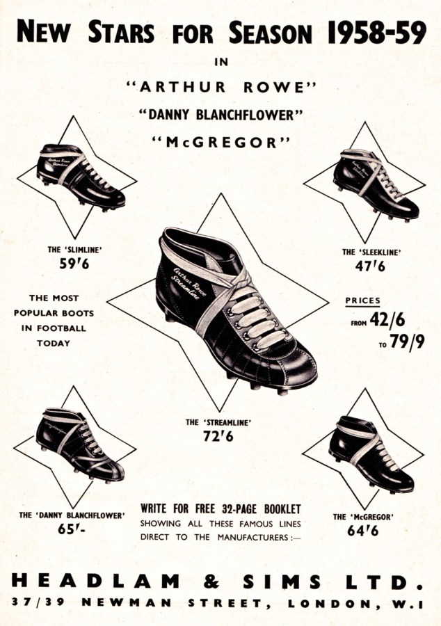 Retro Football Boots 1951-60 – Beyond The Last Man