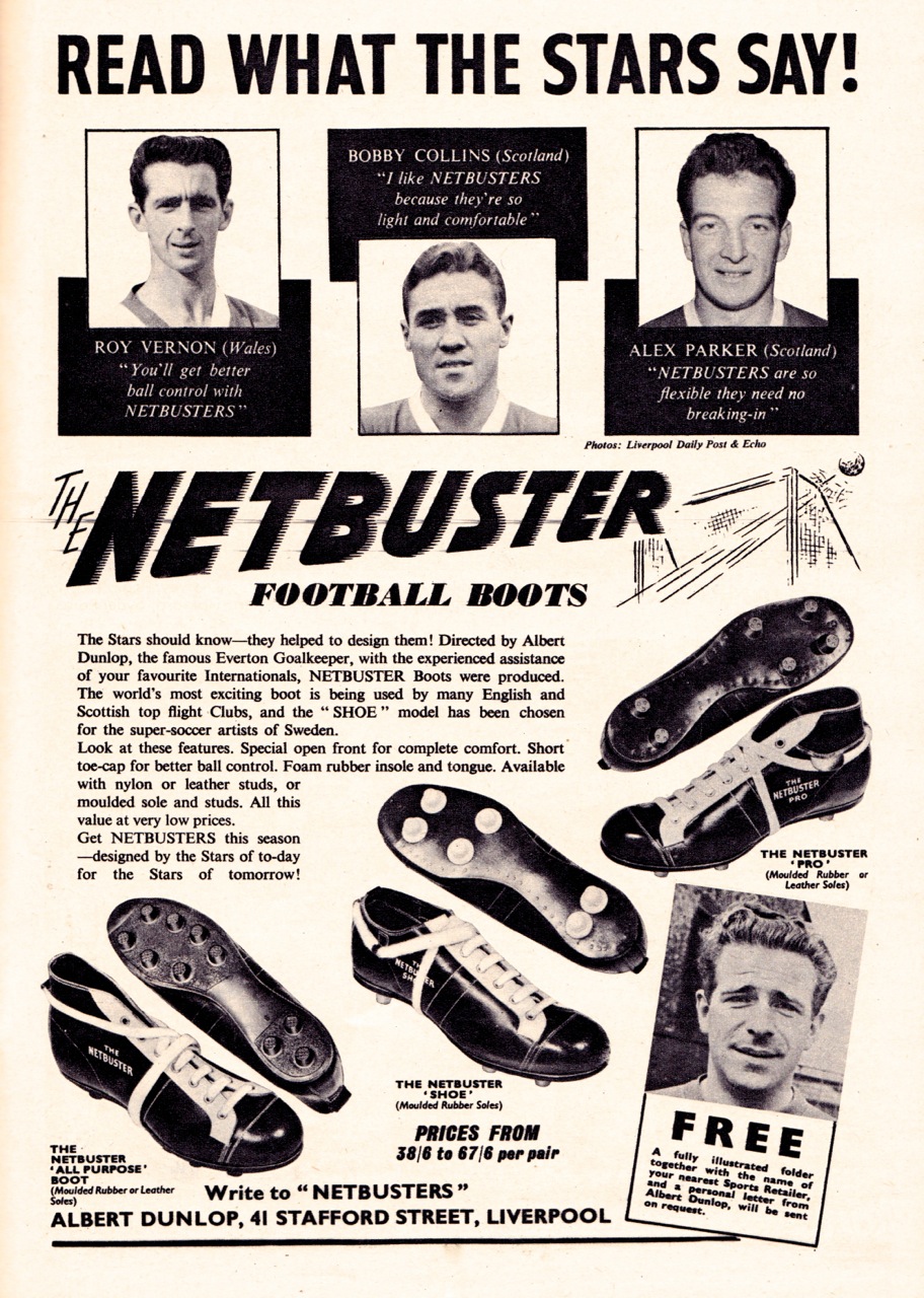 Retro Football Boots 1951-60 – Beyond The Last Man