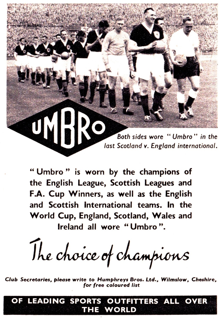 Umbro Sportswear 1958-60 – Beyond The Last Man