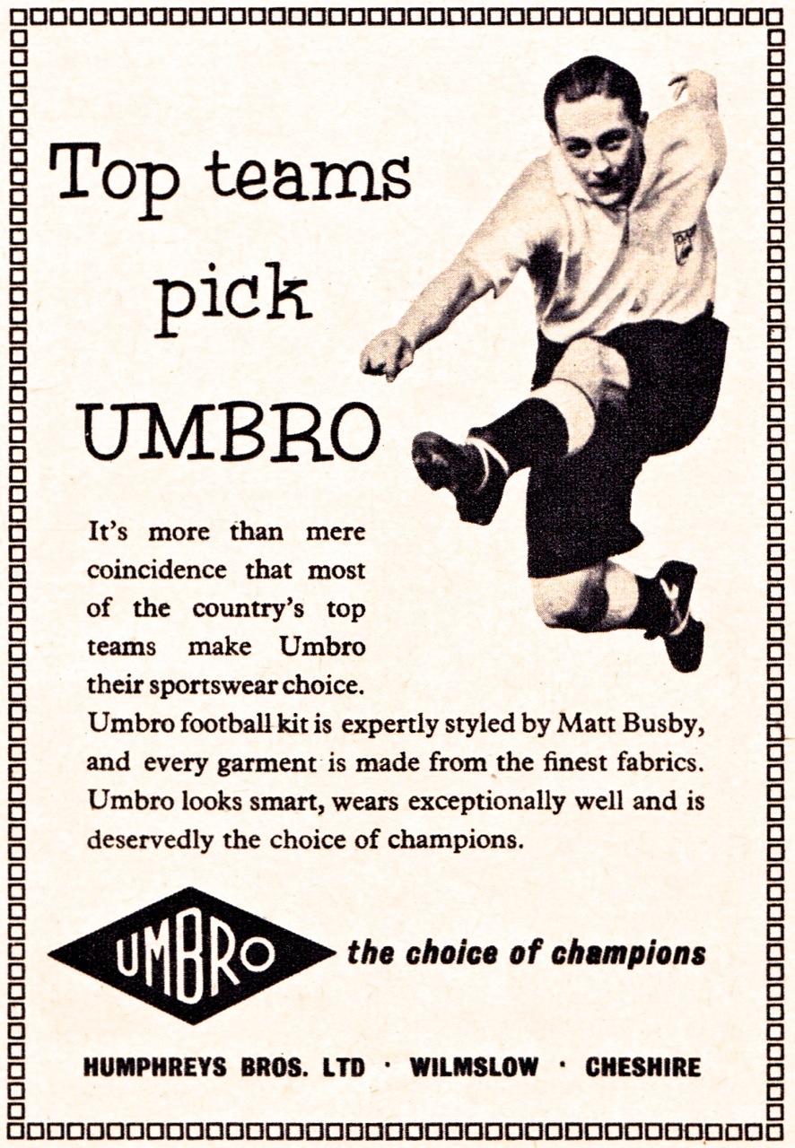 Umbro Sportswear 1958-60 – Beyond The Last Man