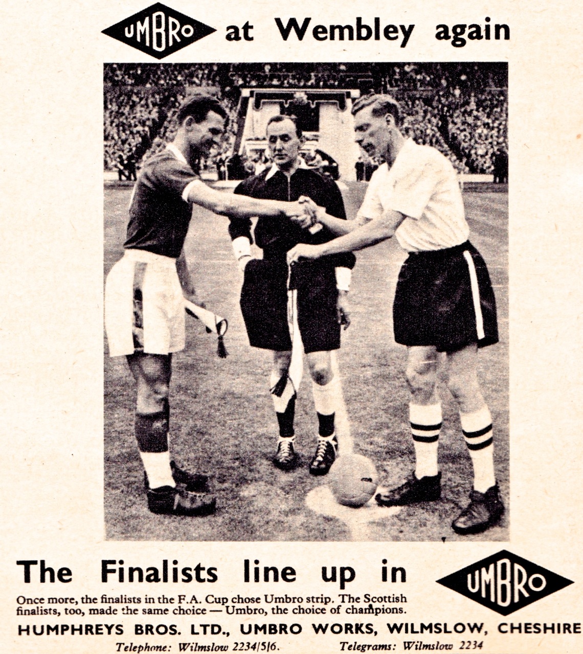 Umbro Sportswear 1958-60 – Beyond The Last Man