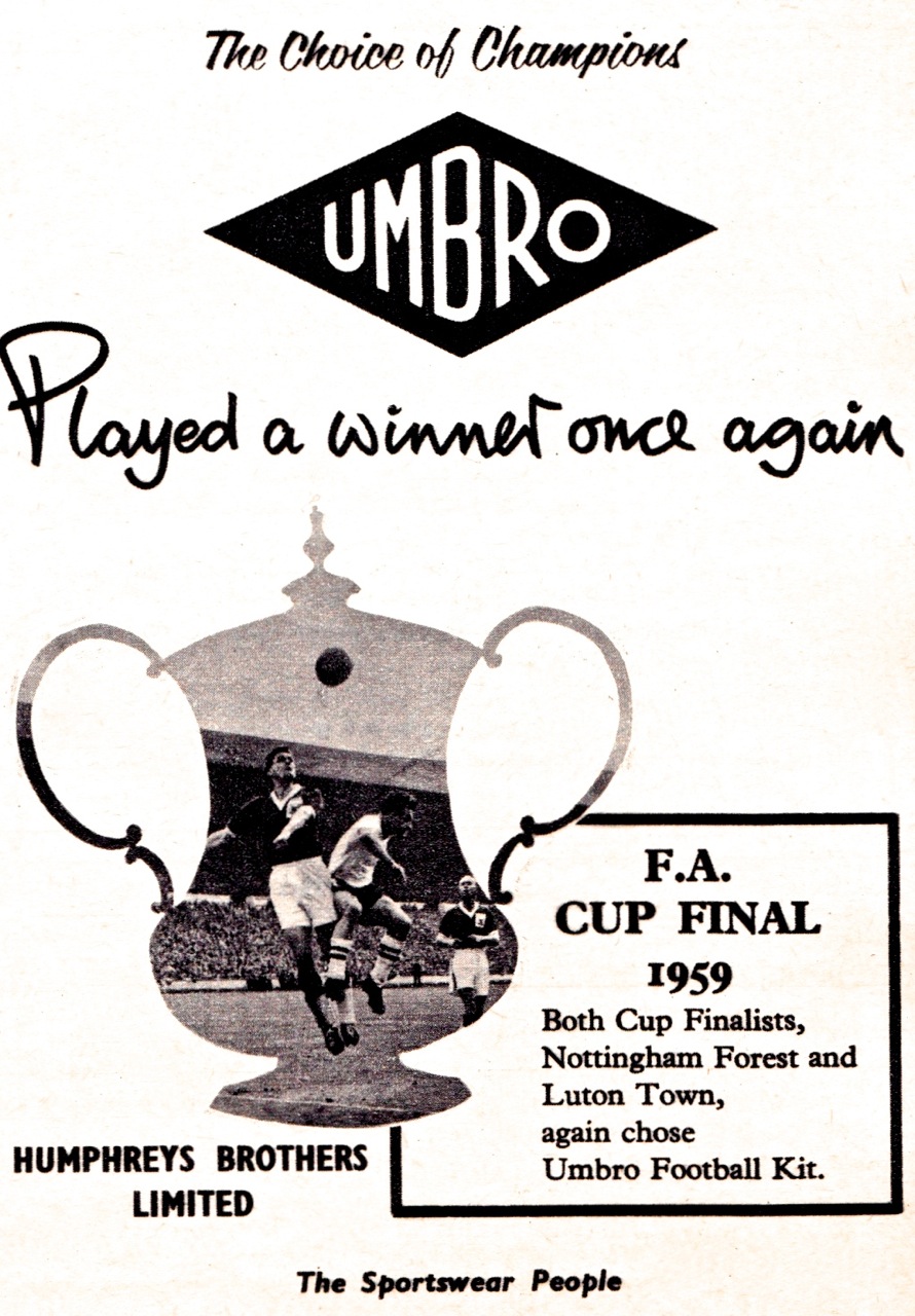 Umbro Sportswear 1958-60 – Beyond The Last Man