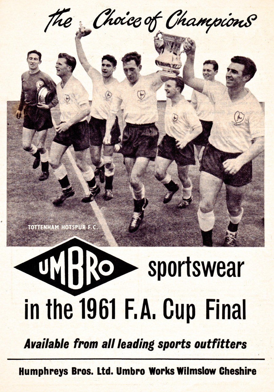 Umbro Sportswear 1961-63 – Beyond The Last Man