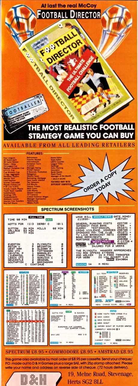 Computer Football Games 1973-94 – Beyond The Last Man