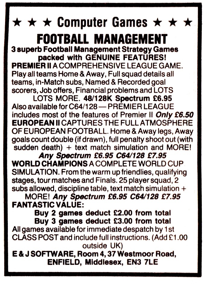 Computer Football Games 1973-94 – Beyond The Last Man
