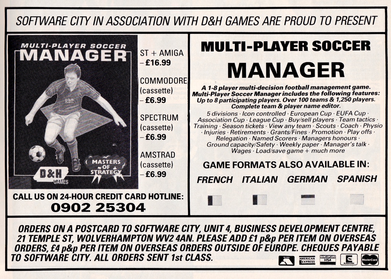 Computer Football Games 1973-94 – Beyond The Last Man